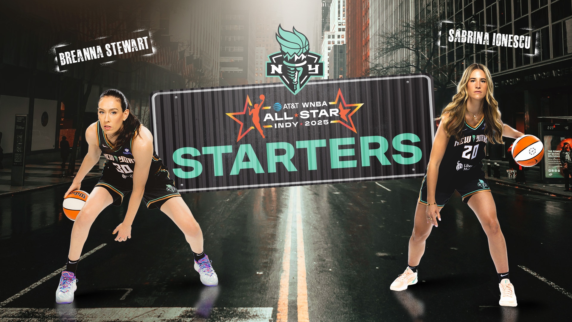 Sabrina Ionescu & Breanna Stewart Named Starters for 2025 WNBA All-Star ...