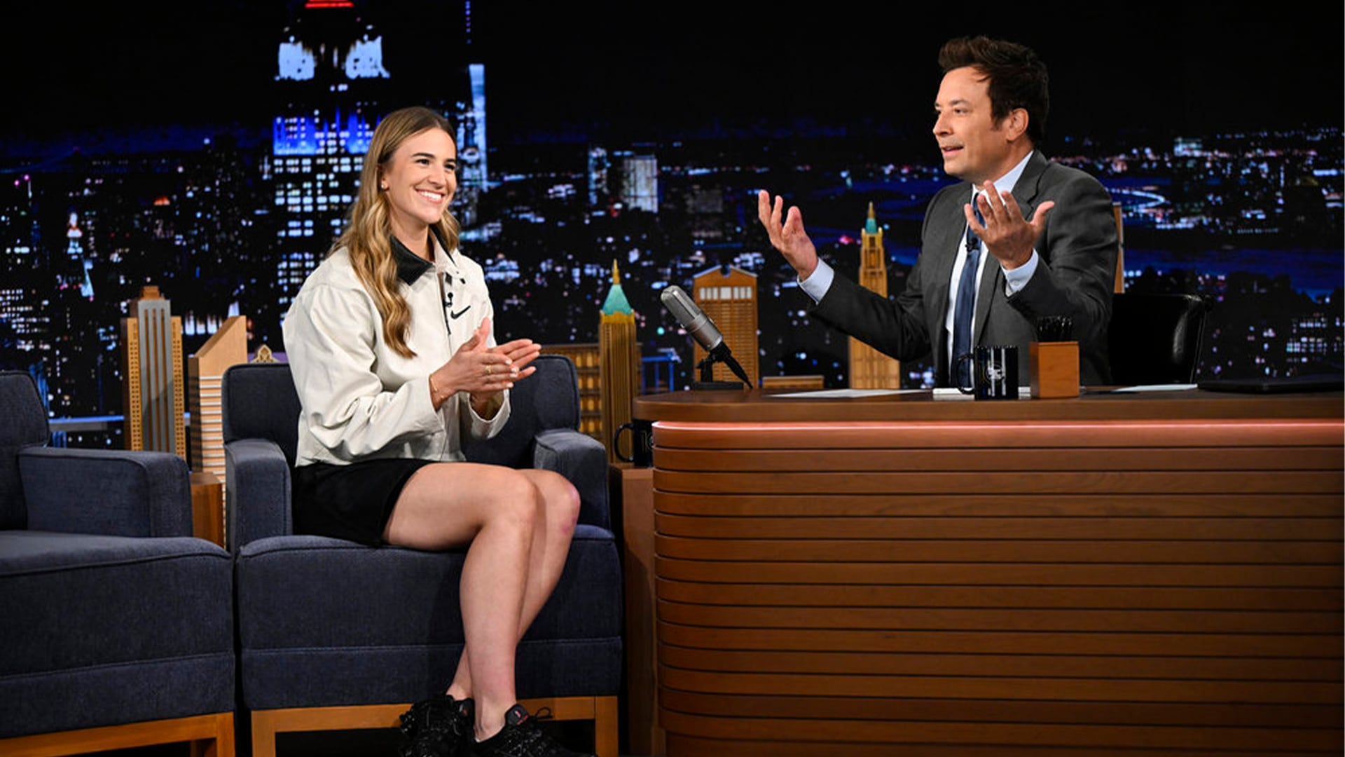Sabrina Ionescu Lights Up The Tonight Show with Jimmy Fallon!
