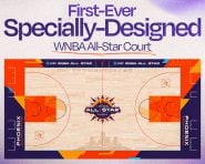 The First Ever Specially Designed WNBA All-Star Court