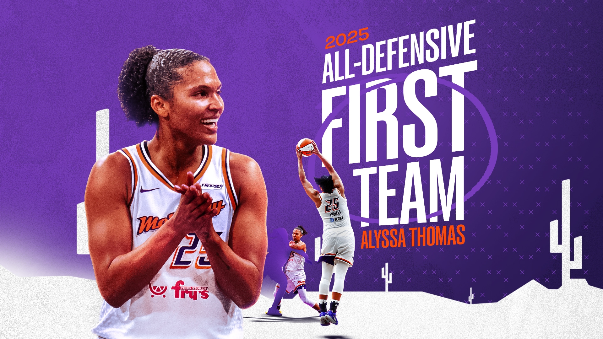 ALYSSA THOMAS NAMED TO WNBA ALL-DEFENSIVE FIRST TEAM