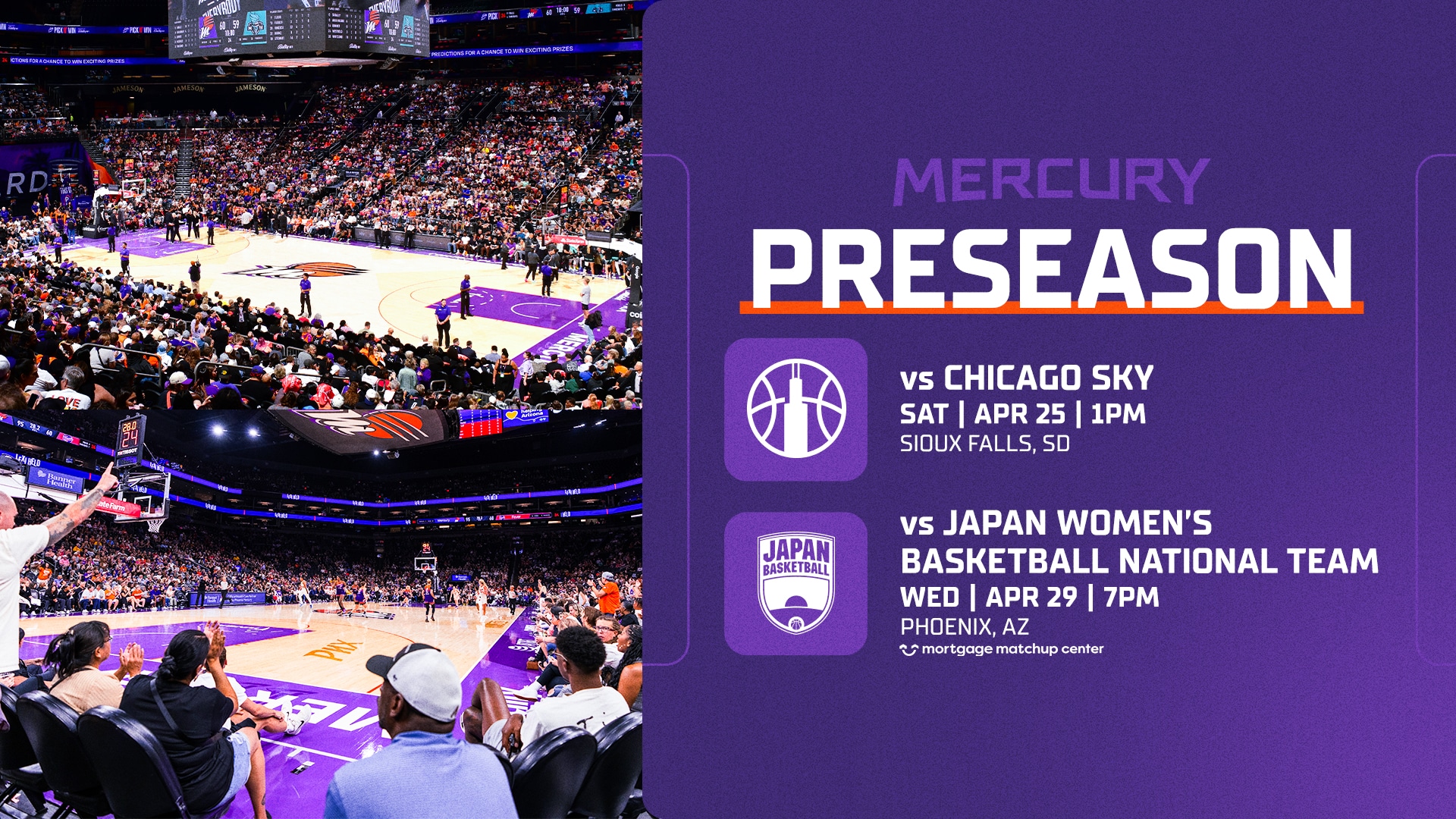 PHOENIX MERCURY ANNOUNCES 2026 PRESEASON SCHEDULE, INCLUDING THE FIRST ...