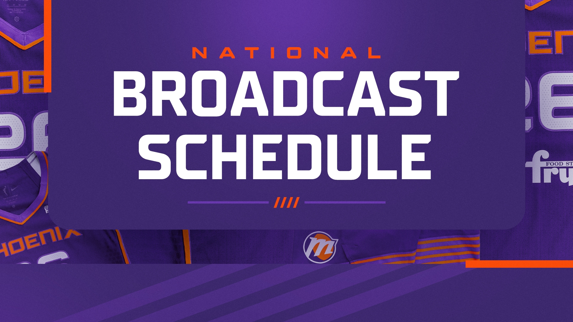 PHOENIX MERCURY 2026 NATIONAL BROADCAST SCHEDULE