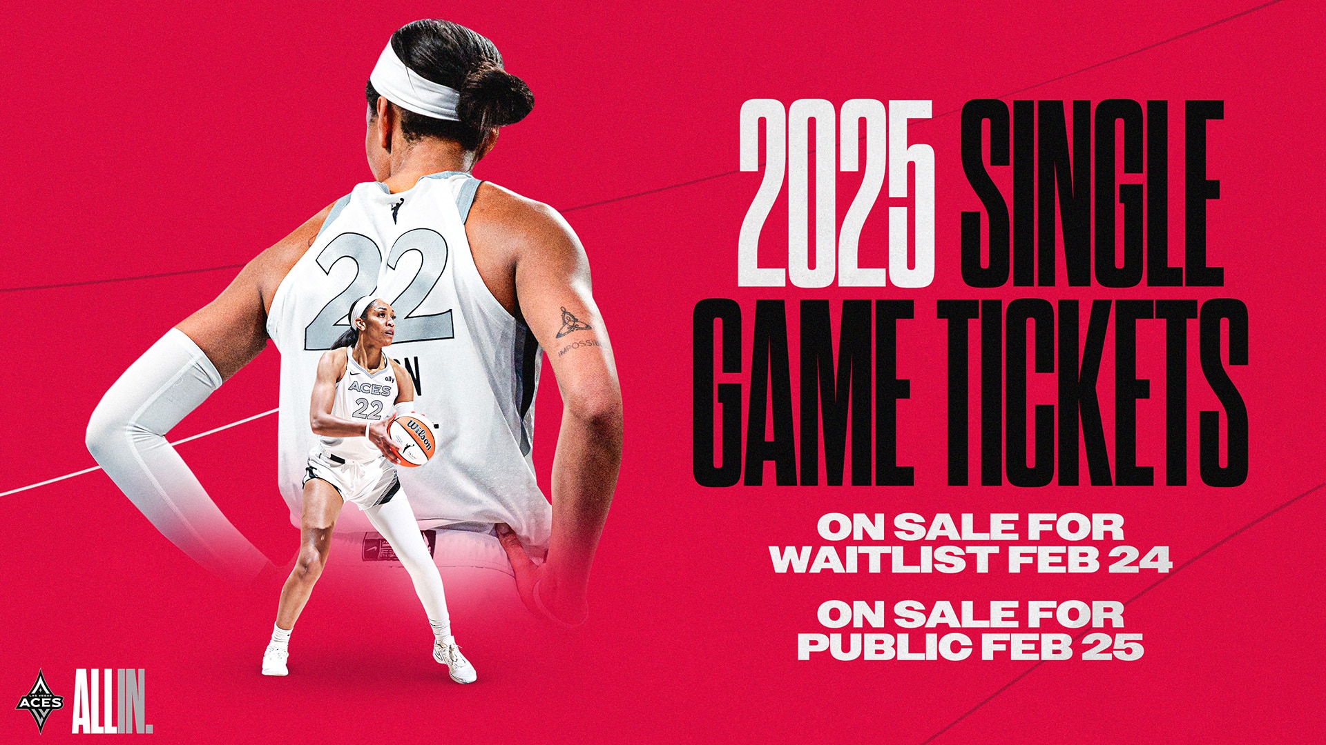 Single Game Tickets for All Las Vegas Aces Home Games Go on Sale ...