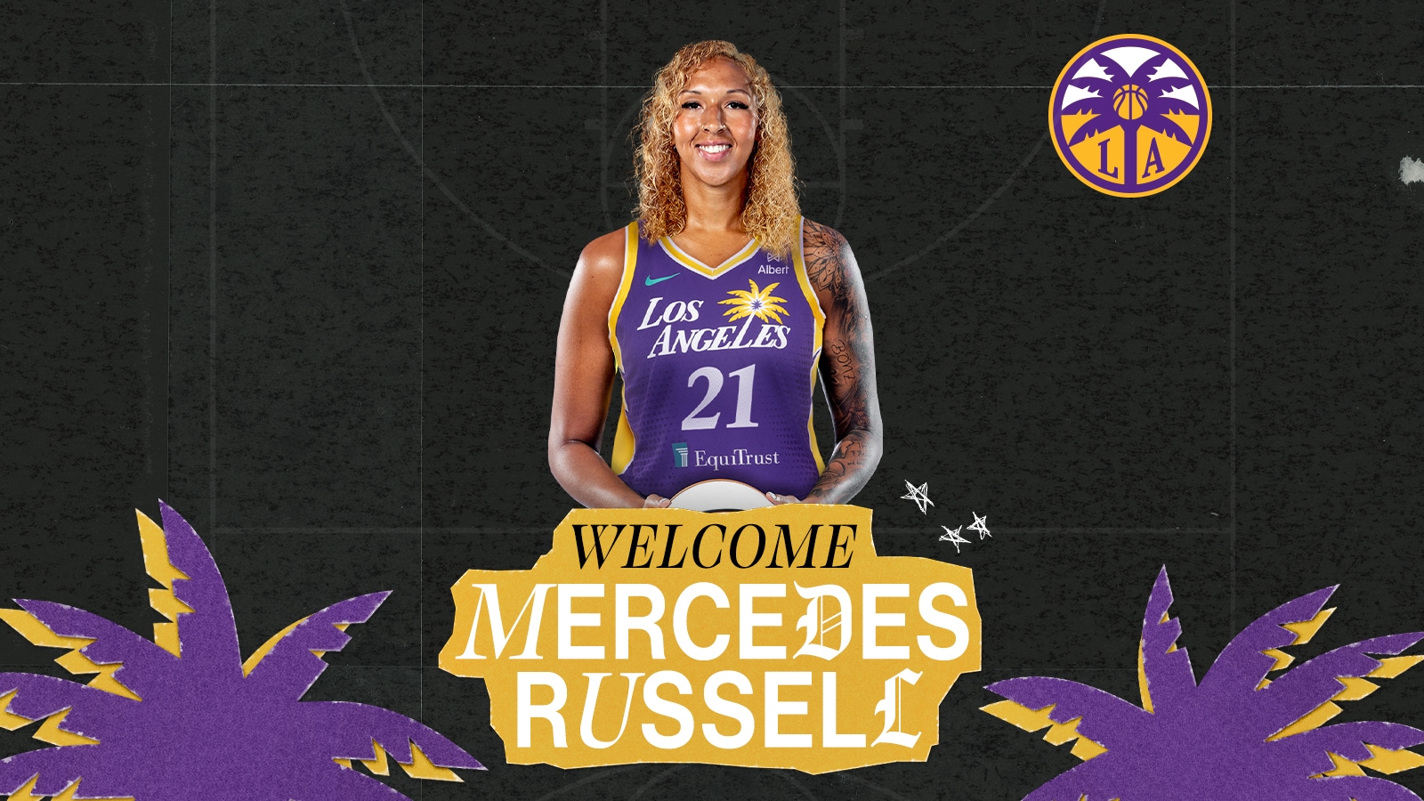 Sparks Sign Two-Time WNBA Champion Center Mercedes Russell