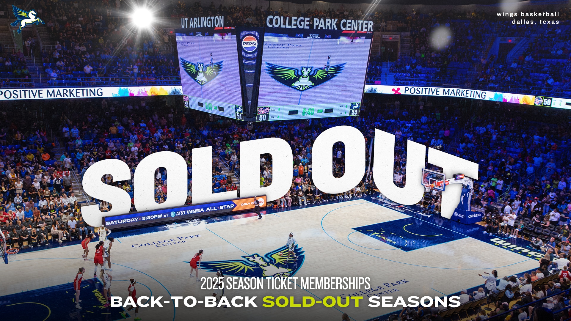 Dallas Wings Sell Out of 2025 Season Ticket Memberships in Record Time