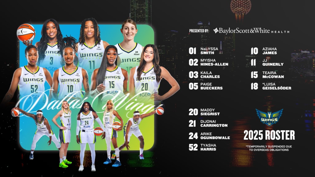 Dallas Wings Announce Opening Day Roster