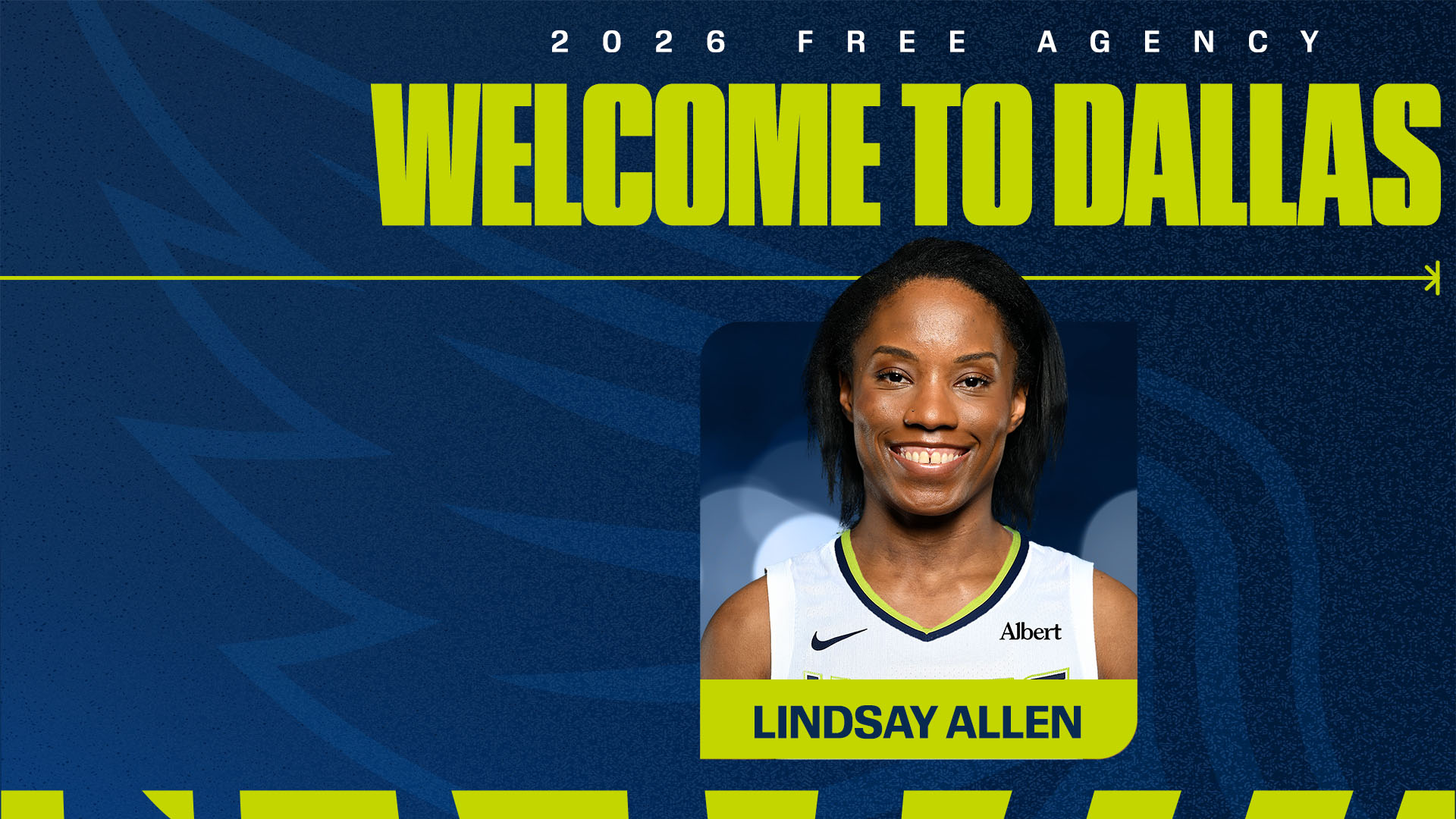 Dallas Wings Sign Lindsay Allen
