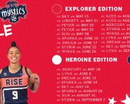 2021 WASHINGTON MYSTICS JERSEY SCHEDULE