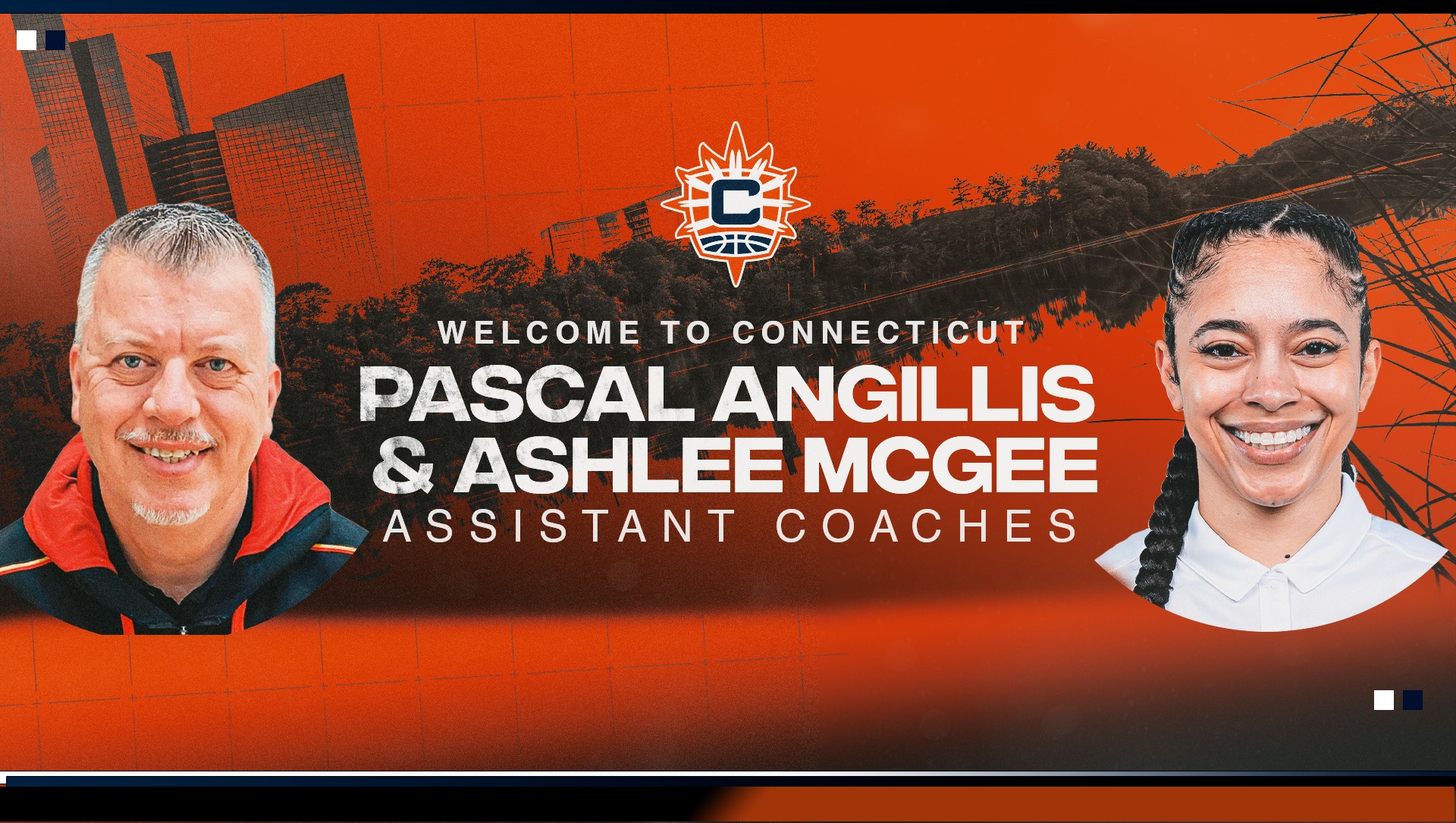 Connecticut Sun Welcomes Pascal Angillis and Ashlee McGee to Coaching Staff