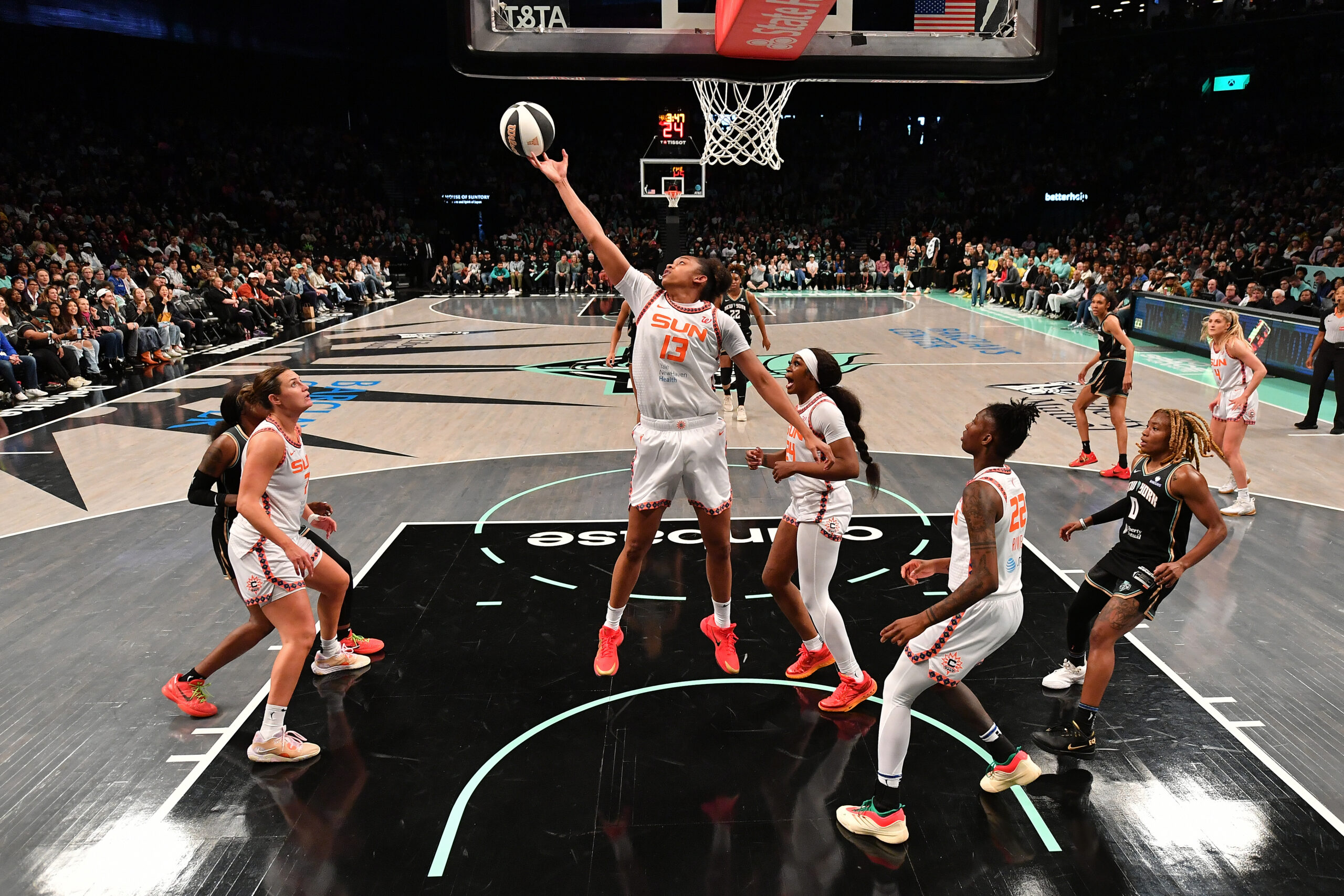 Sun Suffer Road Loss to Liberty, 100-52