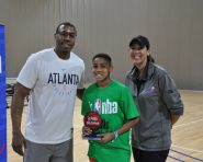 Coach Darius at Jr. NBA Skills Challenge