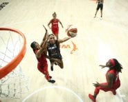 Laney, Williams Combine for 65 in Loss to Mystics