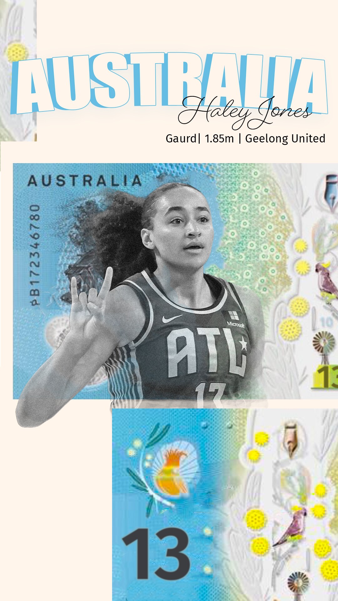 Haley Jones in Australia