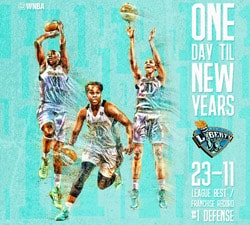 WNBA Countdown to 2016: 1 (Liberty's No. 1 Seed)