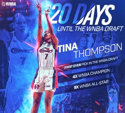 WNBA Draft 2016 Countdown (20 Days): Tina Thompson, No. 1 Pick, 1997 - WNBA