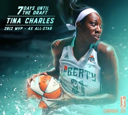 WNBA Draft 2016 Countdown (7 Days): Tina Charles, No. 1 Pick, 2010 - WNBA