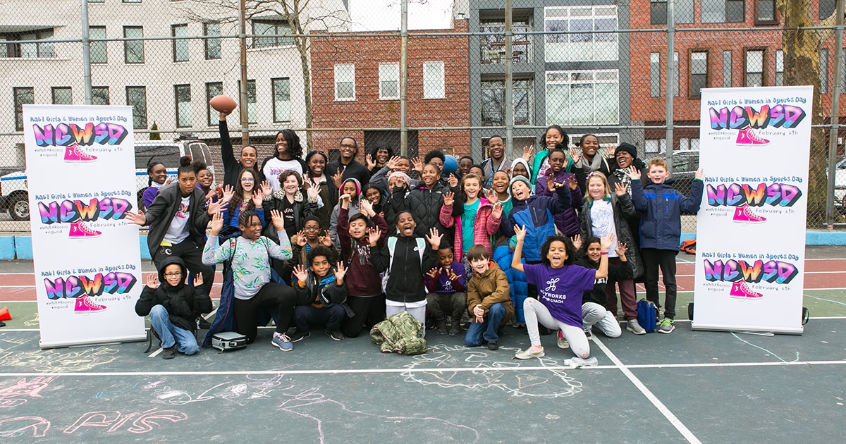 #WNBARecess at Teunis G. Bergen PS9 on #NGWSD - WNBA
