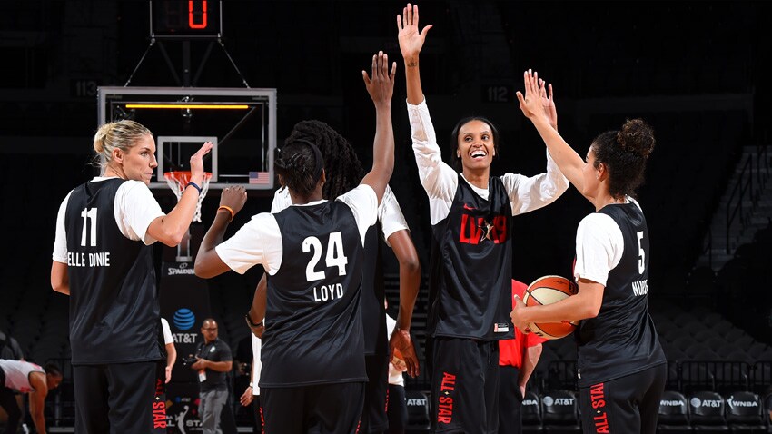 2019 WNBA All-Star Practice: Team Delle Donne - WNBA