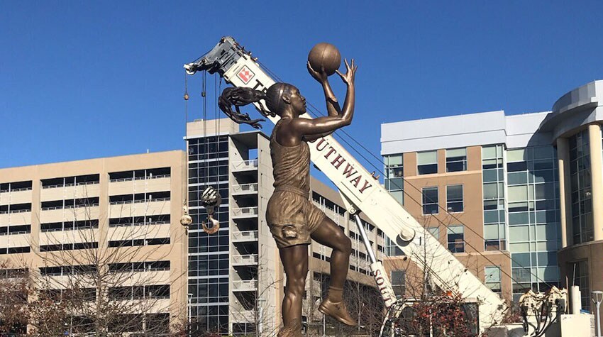 A’ja Wilson Statue Installed at Colonial Life Arena in South Carolina ...